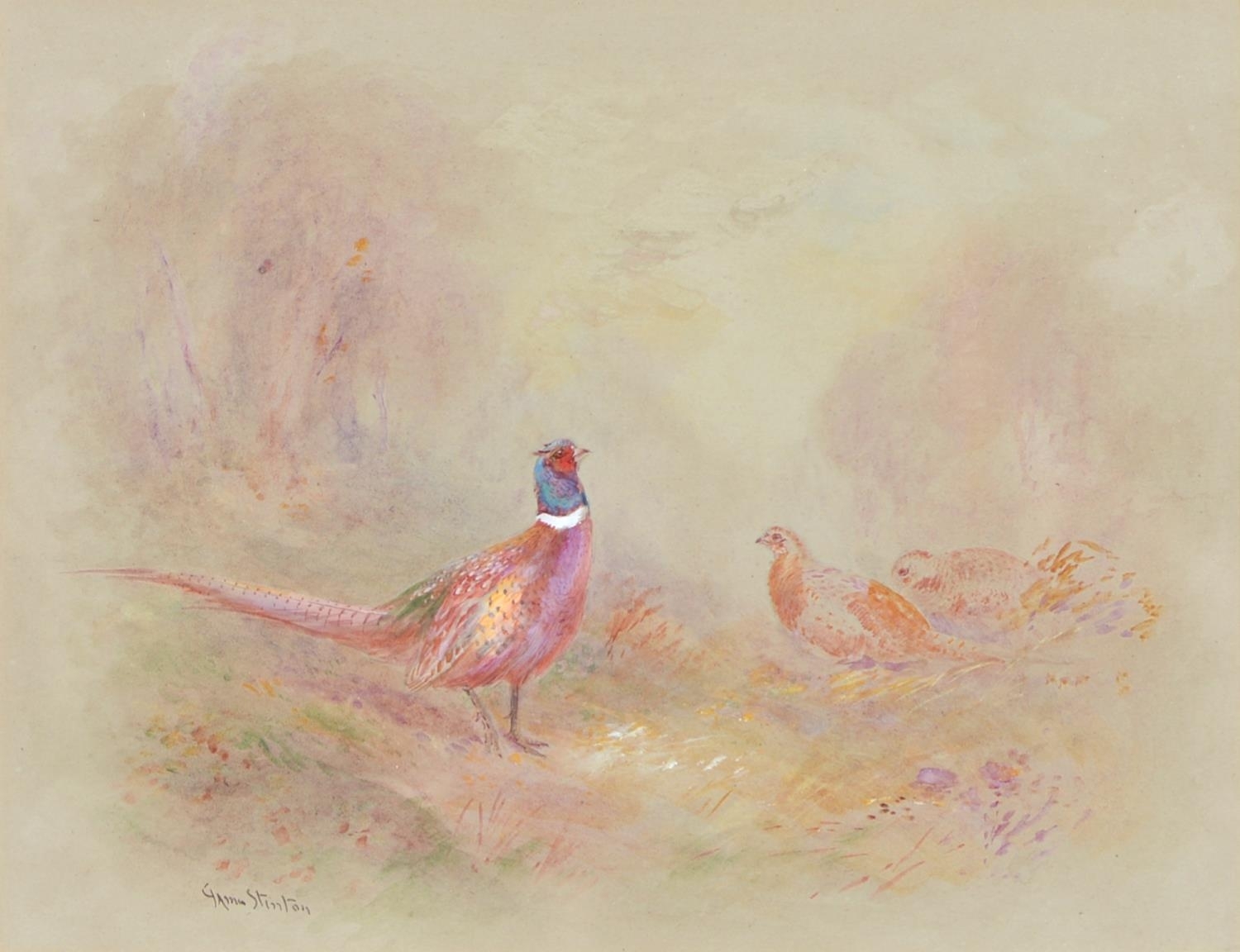 James Stinton | - Pheasants, a pair | MutualArt