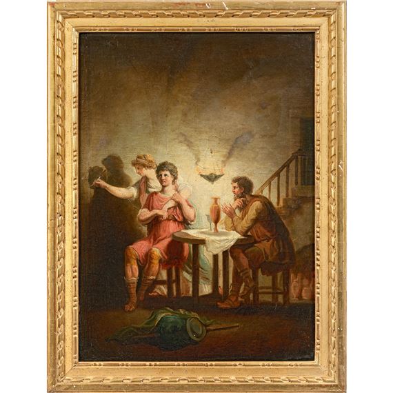 School Neoclassical | The drawing lesson Oil on canvas 55 x 40 cm ...