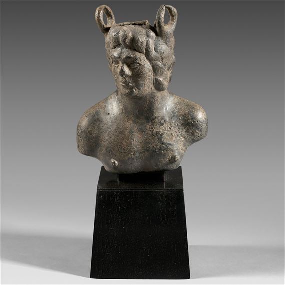 Roman School, 1st Century | In the shape of a young man's bust. The ...