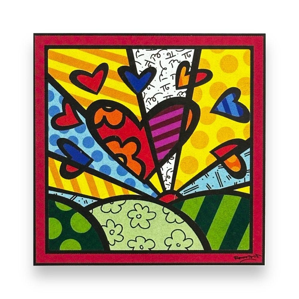 Romero Britto | Romero Britto A New Day Pure Silk Square Scarf | MutualArt