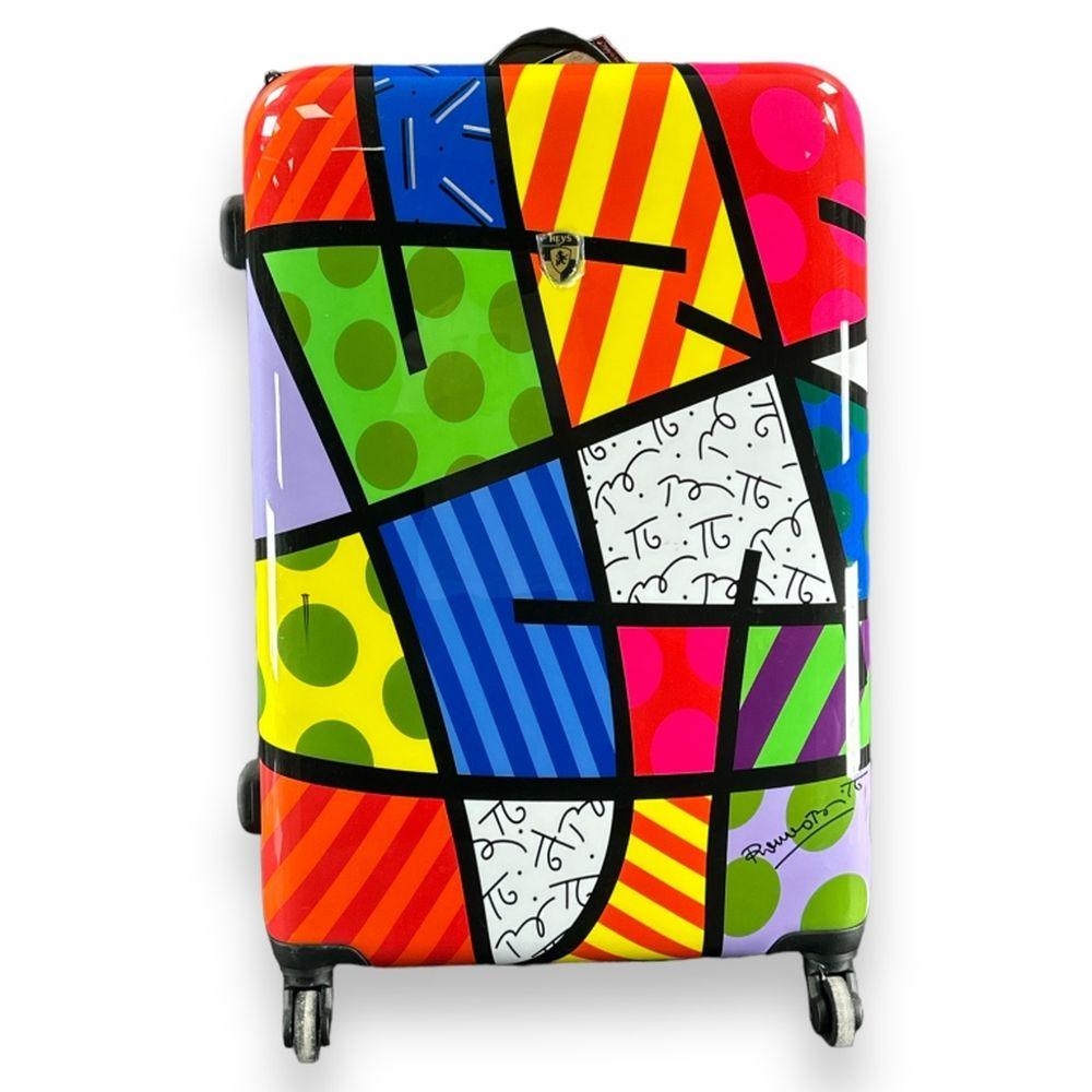 Romero Britto | NWT Romero Britto Hardside Luggage Suitcase | MutualArt