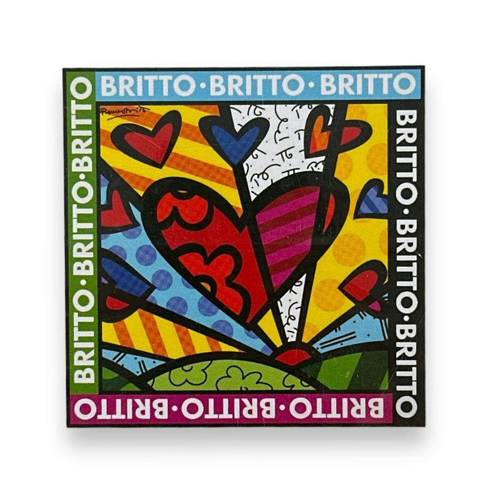 Britto Romero | Romero Britto Hearts Square Silk Scarf NEW | Compare ...
