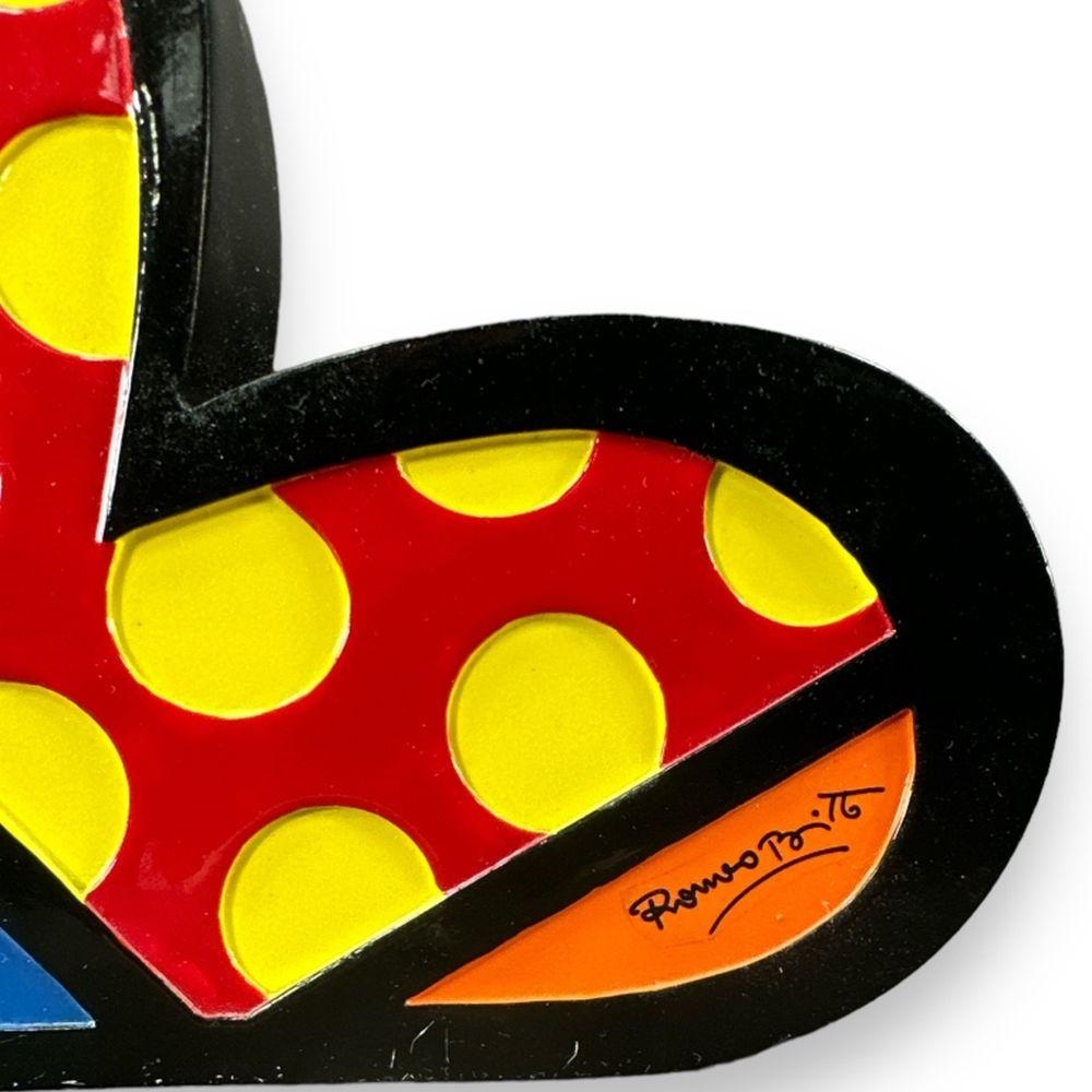 Romero Britto | Romero Britto Heart Form Polystone Money Bank | MutualArt