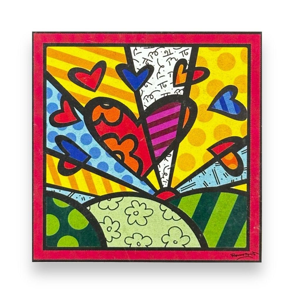 Romero Britto | Romero Britto A New Day Pure Silk Square Scarf | MutualArt