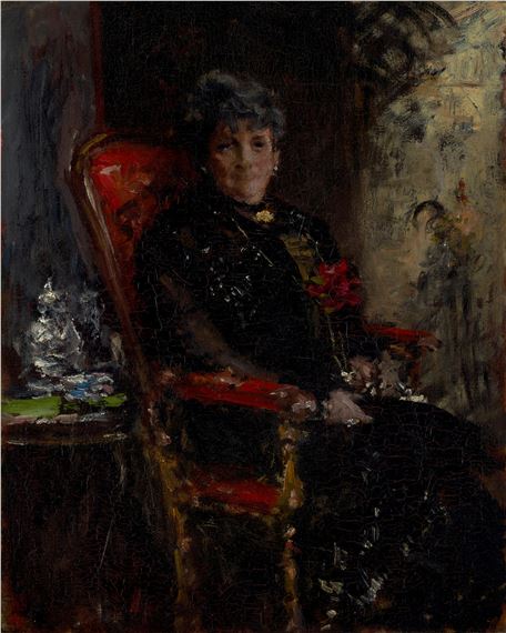 William Merritt Chase | Portrait of Esther M. Groome (1912) | MutualArt