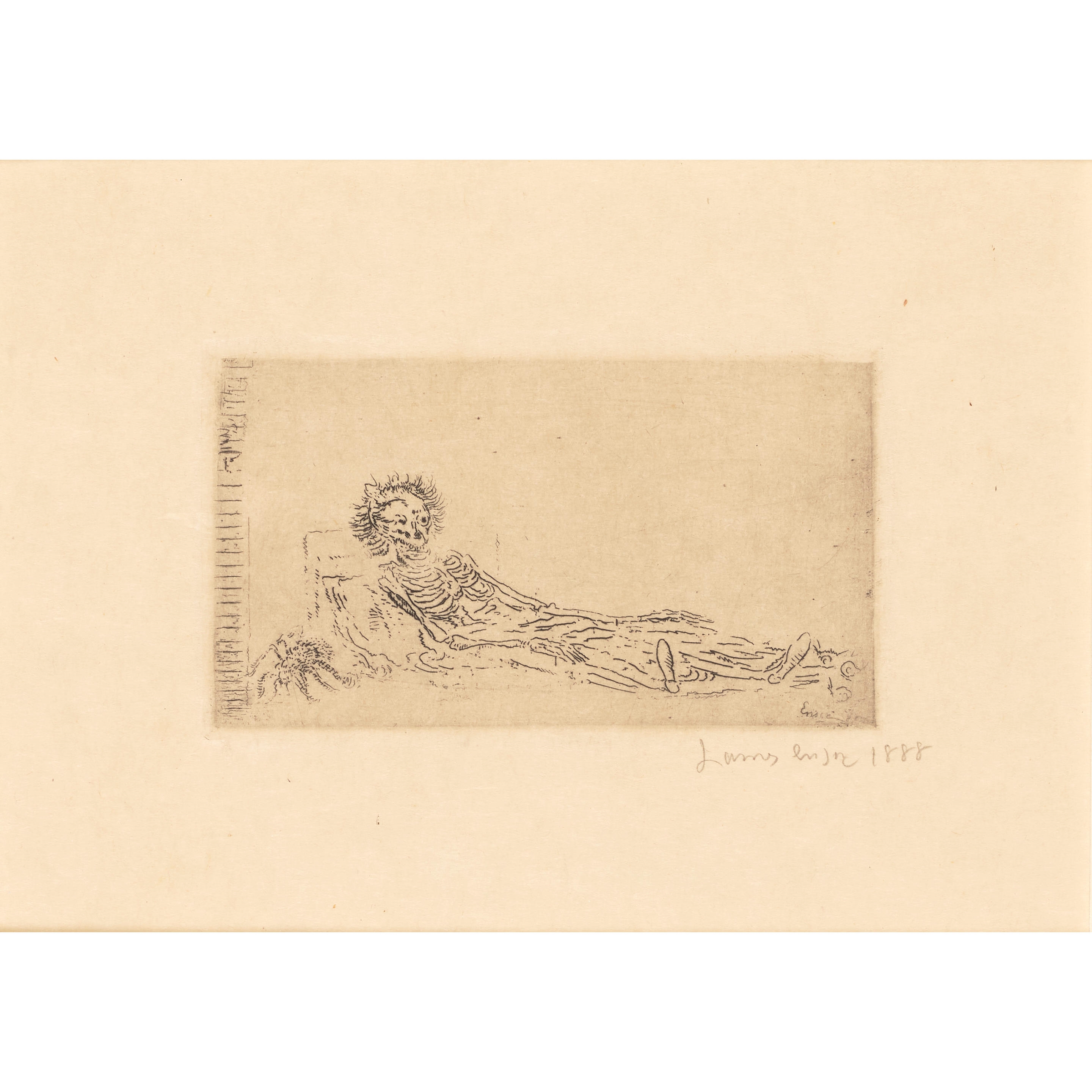 James Ensor | My Portrait in 1960 (1888) | MutualArt