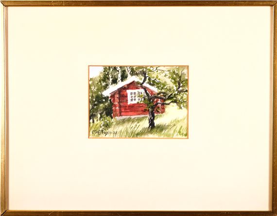 Maj Fager | George's timber hut (1977) | MutualArt