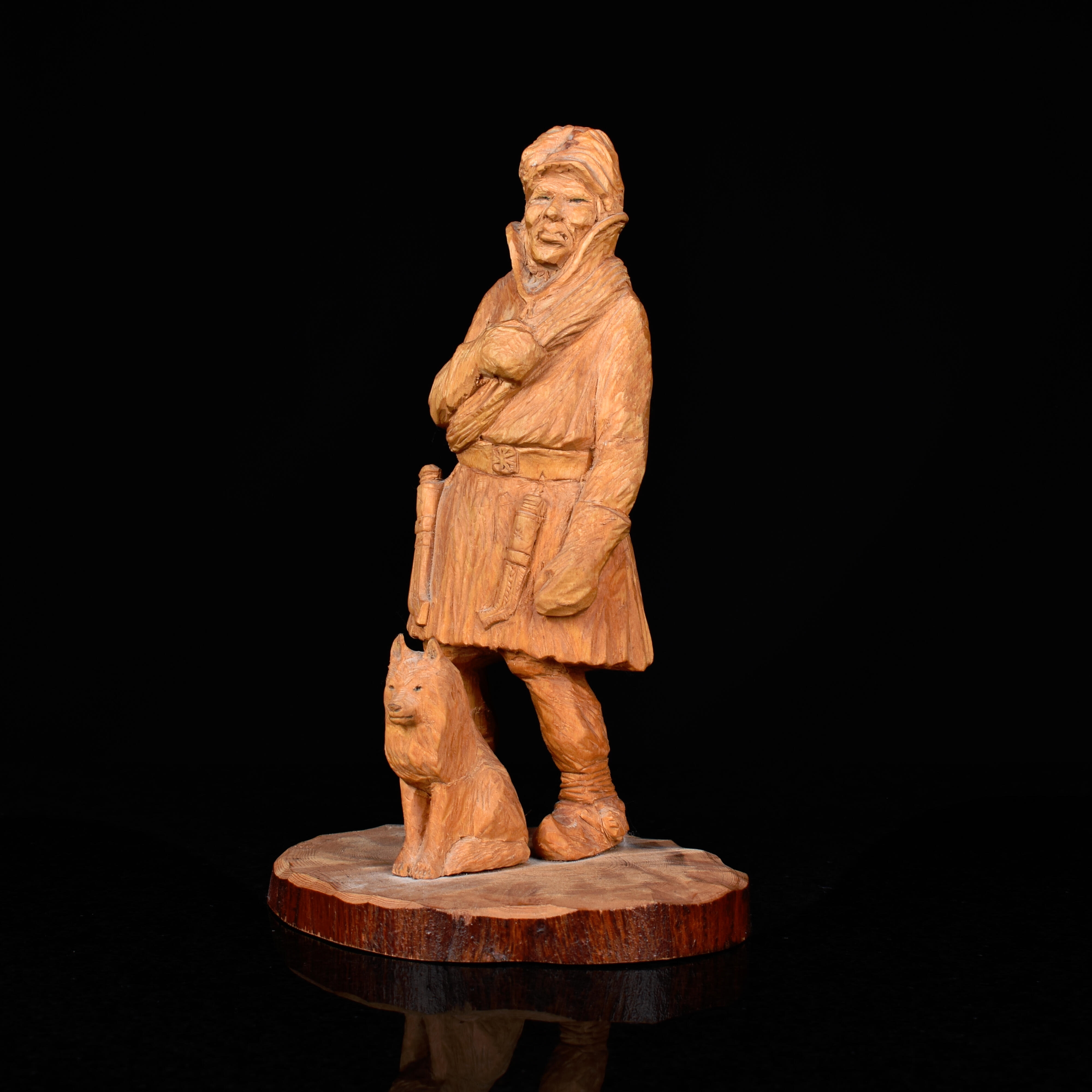 Martin Stenström | Standing sami & dog. (1912 - 2000) | MutualArt