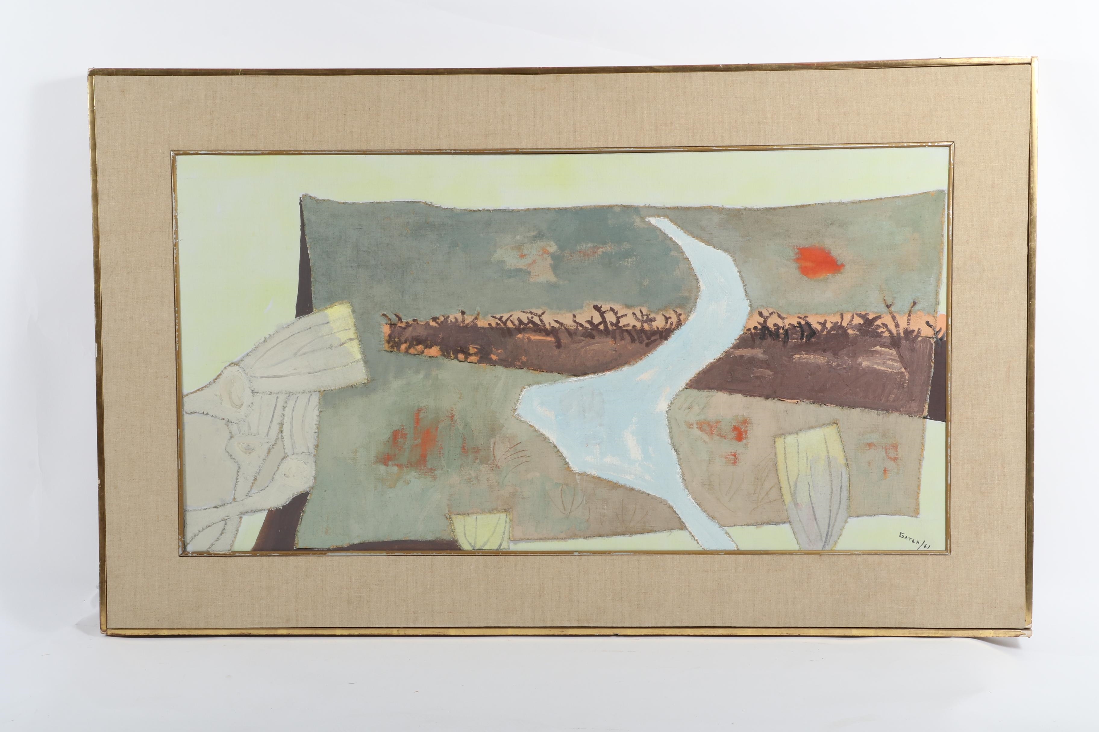 Lee Gatch | abstract landscape, 1961 (1961) | MutualArt