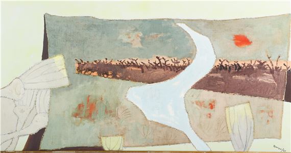 Lee Gatch | abstract landscape, 1961 (1961) | MutualArt