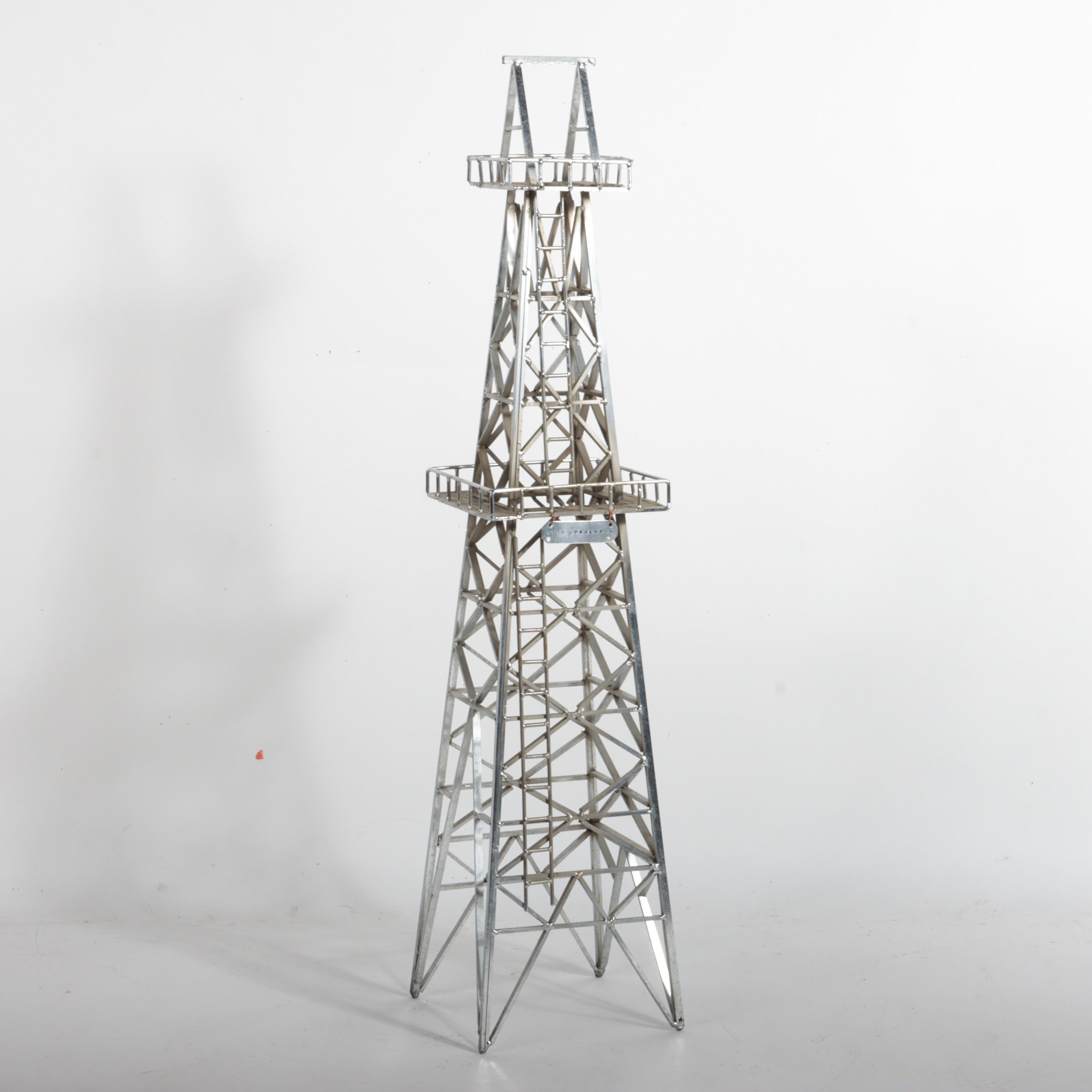 John Spaulding | model oil derrick | MutualArt