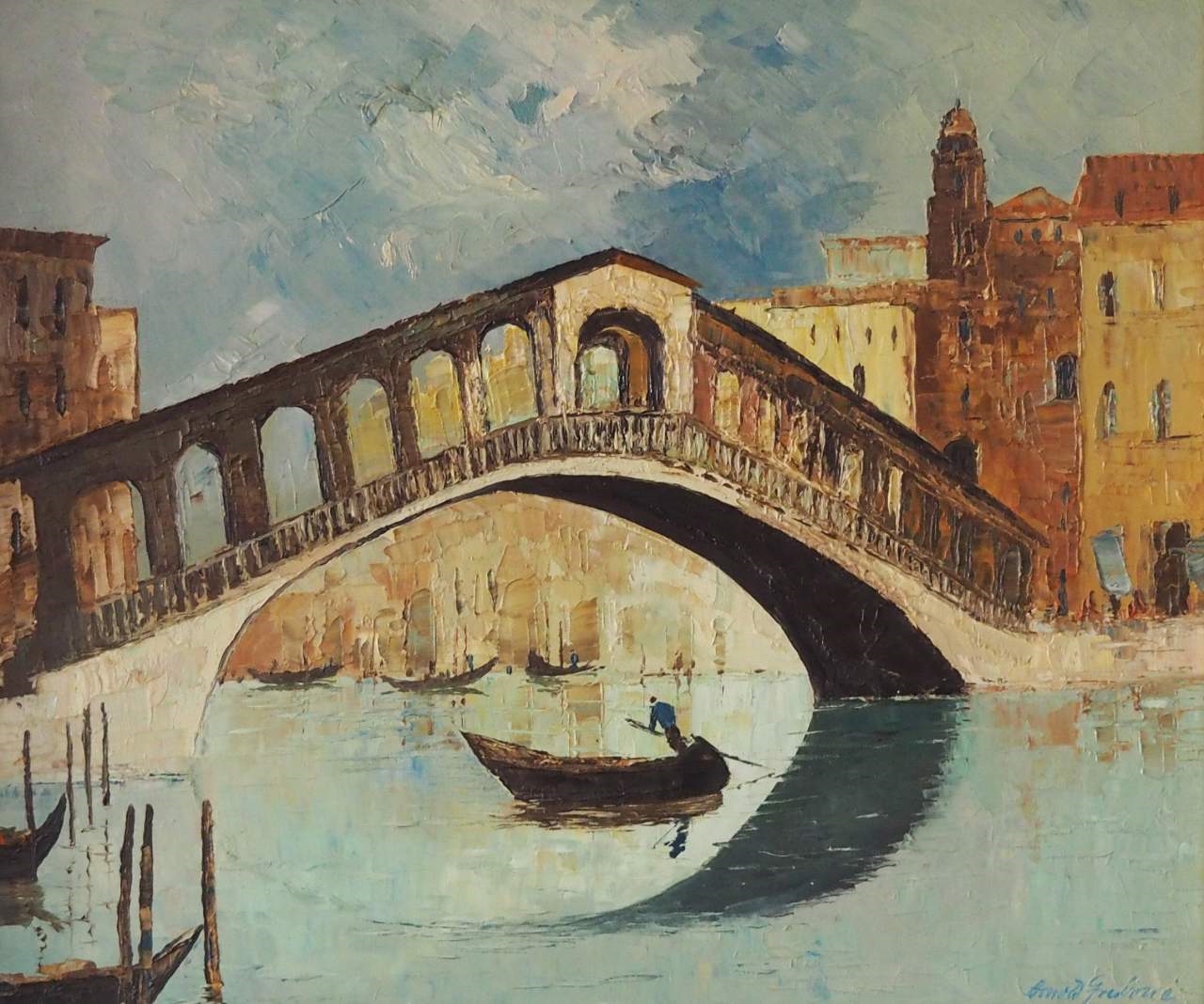 Georg Arnold-Graboné | View of the Rialto Bridge in Venice (1896 ...