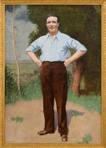 Giuseppe Manzone | Portrait of a Gentleman (1939) | MutualArt