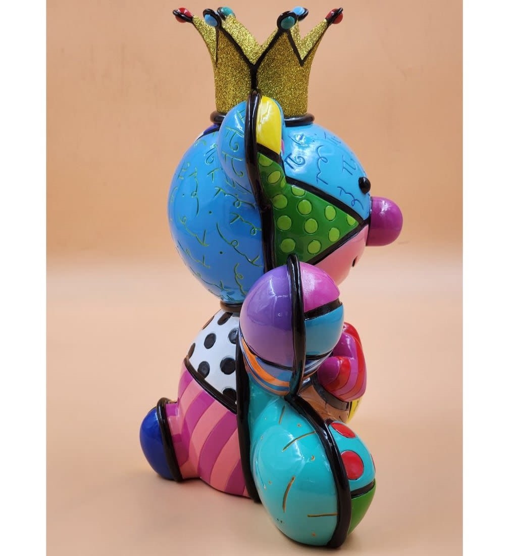 Romero Britto | Romero Britto Royal Bear Sculpture With COA & Original ...