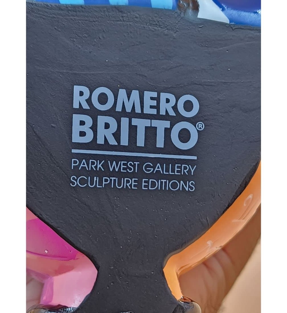 Romero Britto | Romero Britto Royal Bear Sculpture With COA & Original ...