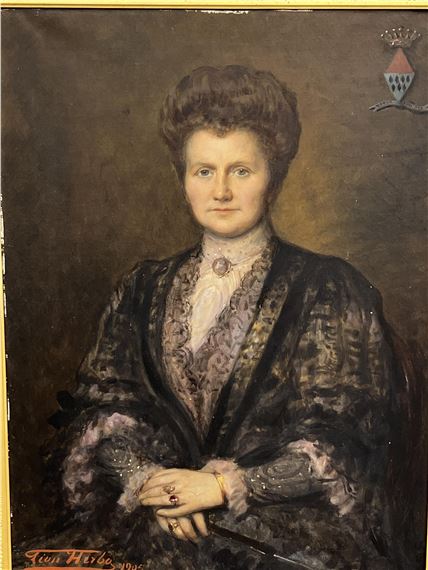 Léon Herbo | Portrait de Madame Masurel (1900) | MutualArt