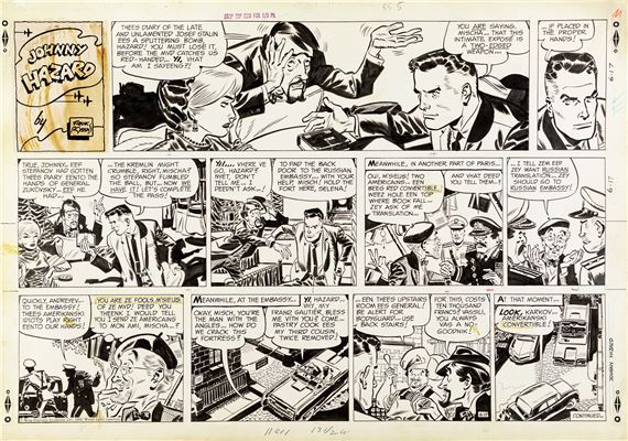 Frank Robbins | Johnny Hazard - The Leeches (1962) | MutualArt