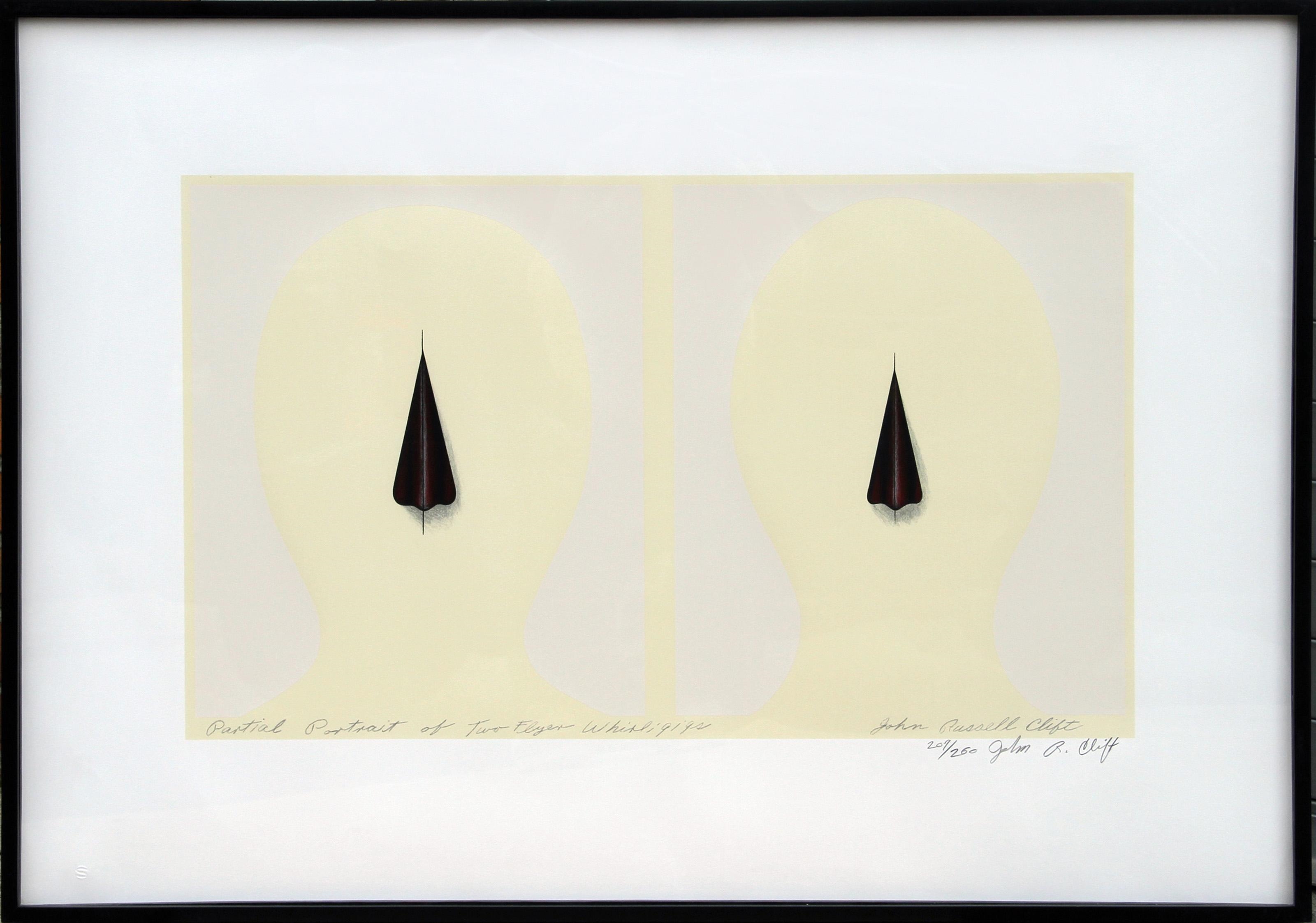 John Russell Clift | PARTIAL PORTRAIT OF TWO FLYERS (1980) | MutualArt