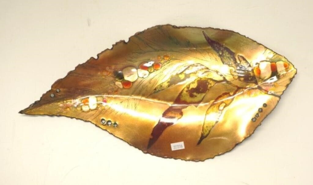 Mary Raymond | Mary Raymond Australian enamel gum leaf | MutualArt