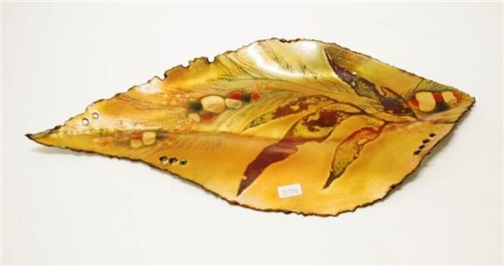 Mary Raymond | Mary Raymond Australian enamel gum leaf | MutualArt