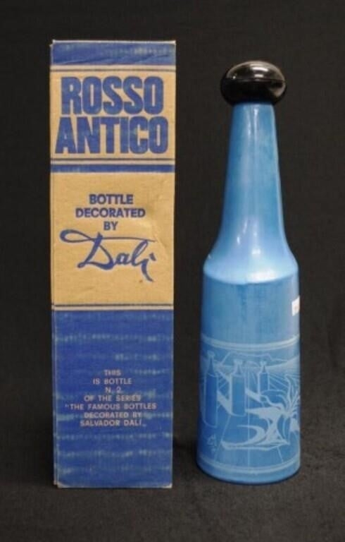 Salvador Dalí | Salvador Dali blue glass bottle | MutualArt