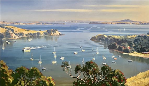 Simon Williams | Looking down on Matiatia, Waiheke | MutualArt