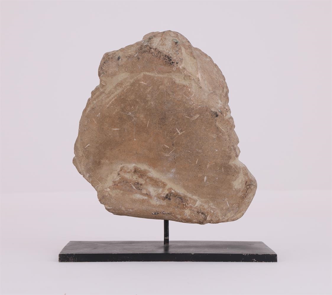 Indian School | An Indian stone head (10th Century) | MutualArt