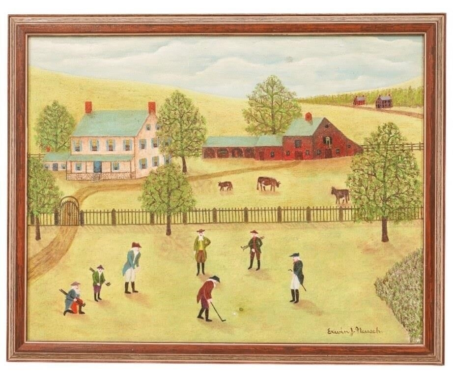Erwin J. Neusch | Playing Golf at the Golf Club | MutualArt