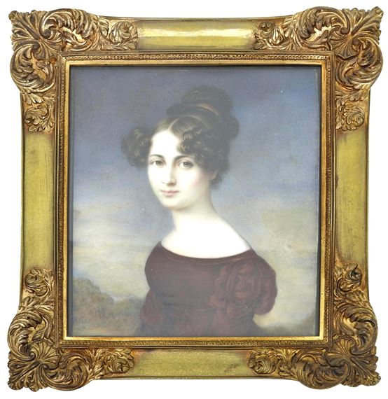 August Grahl | MINIATURE PORTRAIT PAINTING OF VIENNESE LADY, CIRCA ...