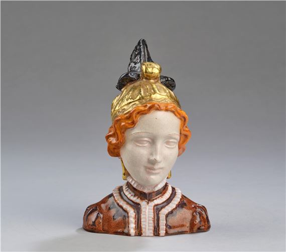 Emilie Schleiss-Simandl | a female bust in traditional costume with a ...