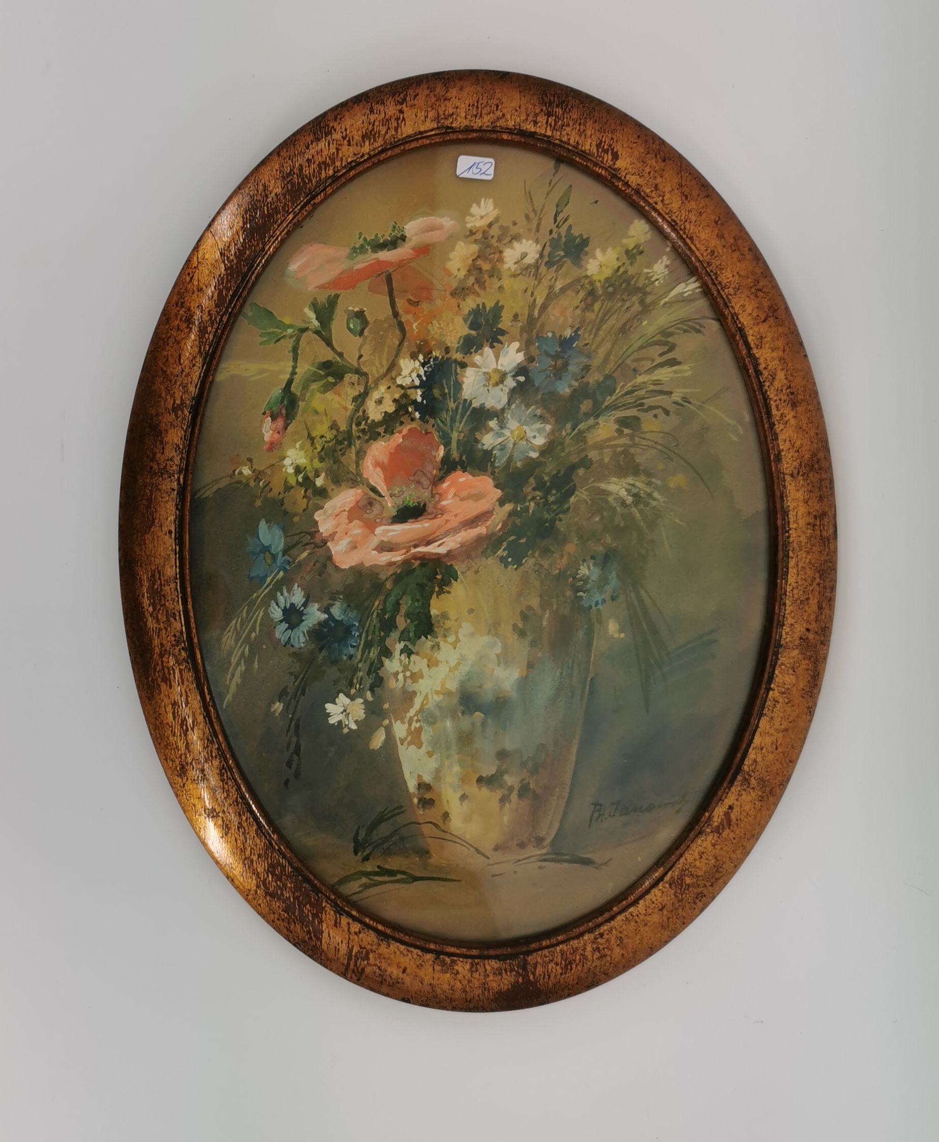 P. H. Janowitz | Stillleben mit Feldblumen und Gräsern | MutualArt