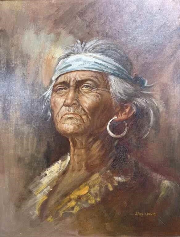 John Michael Groves | Indian Chief | MutualArt
