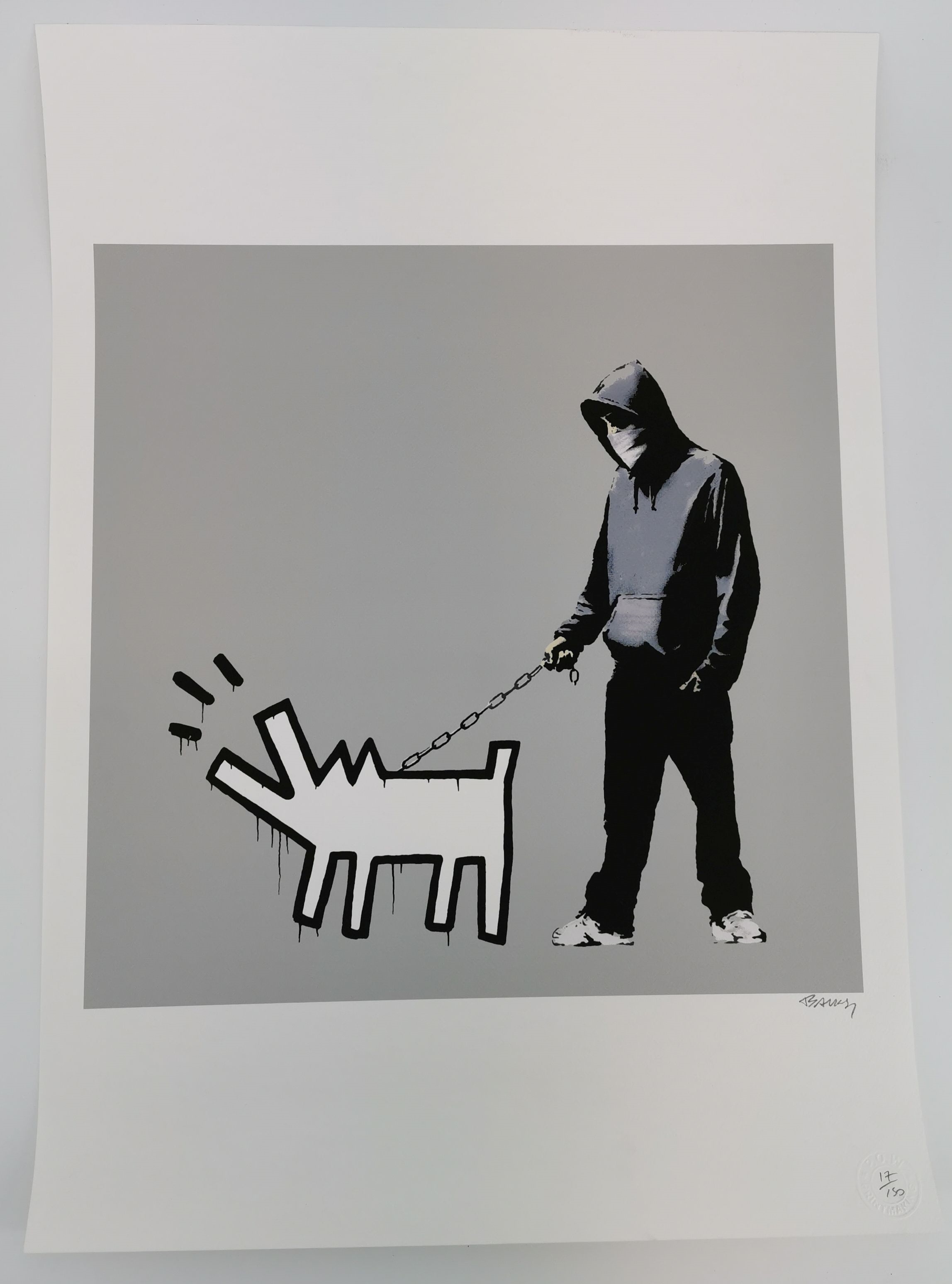 Banksy | Man with Dog | MutualArt
