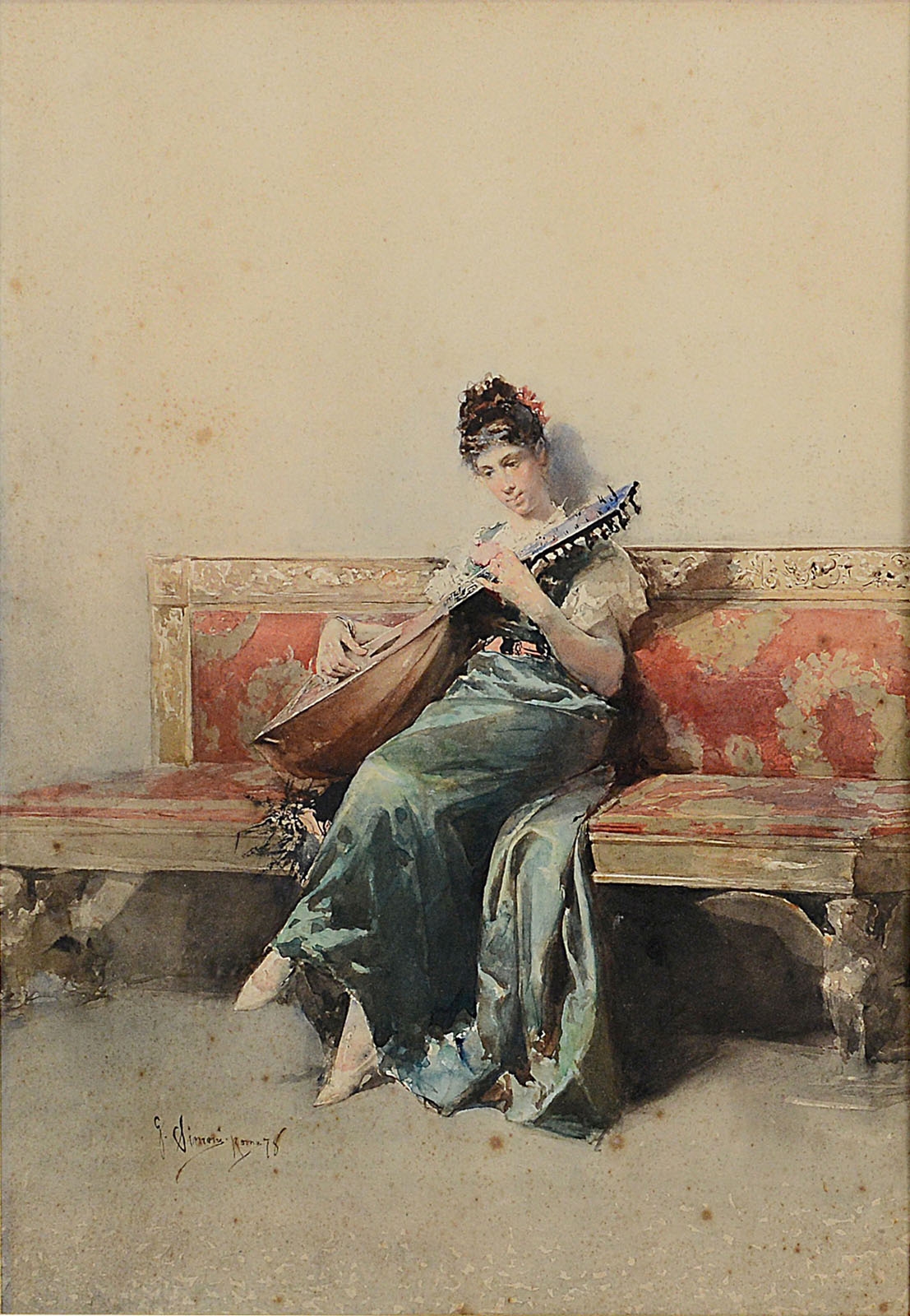 Gustavo Simoni | Music Lessons (1878) | MutualArt