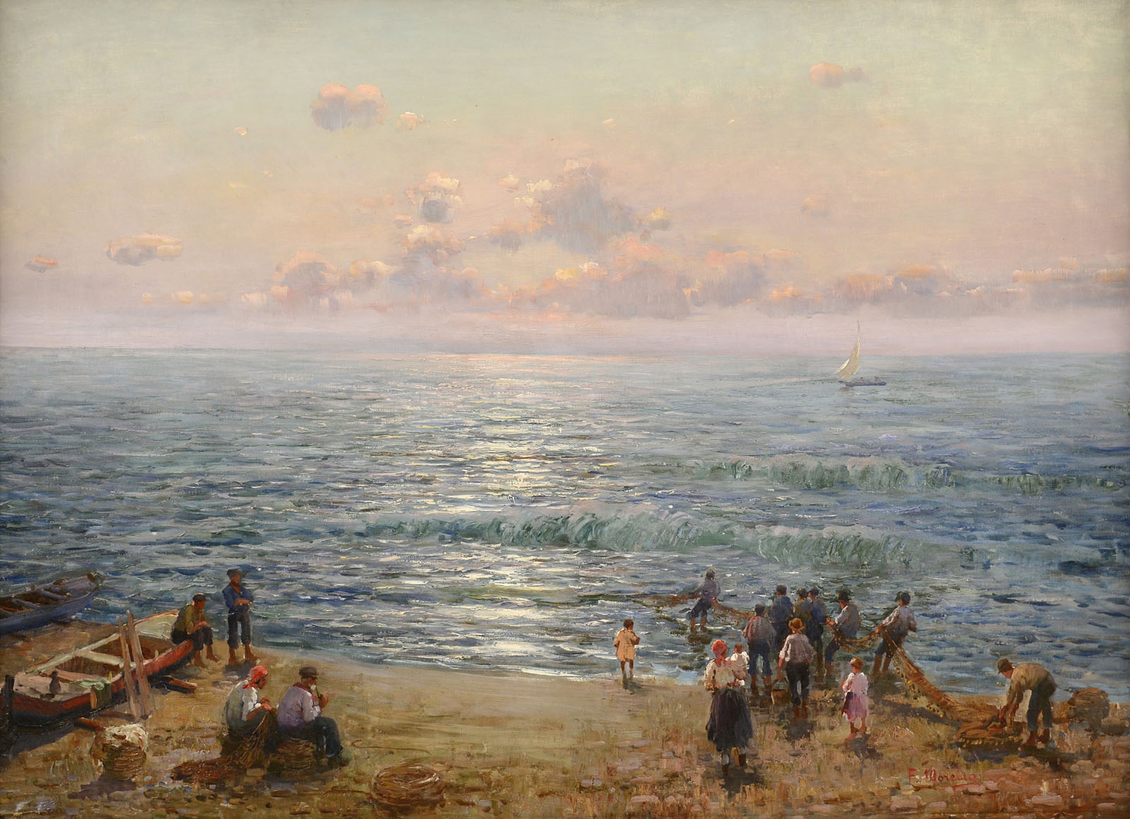 Federico Morello | Pulling the nets | MutualArt