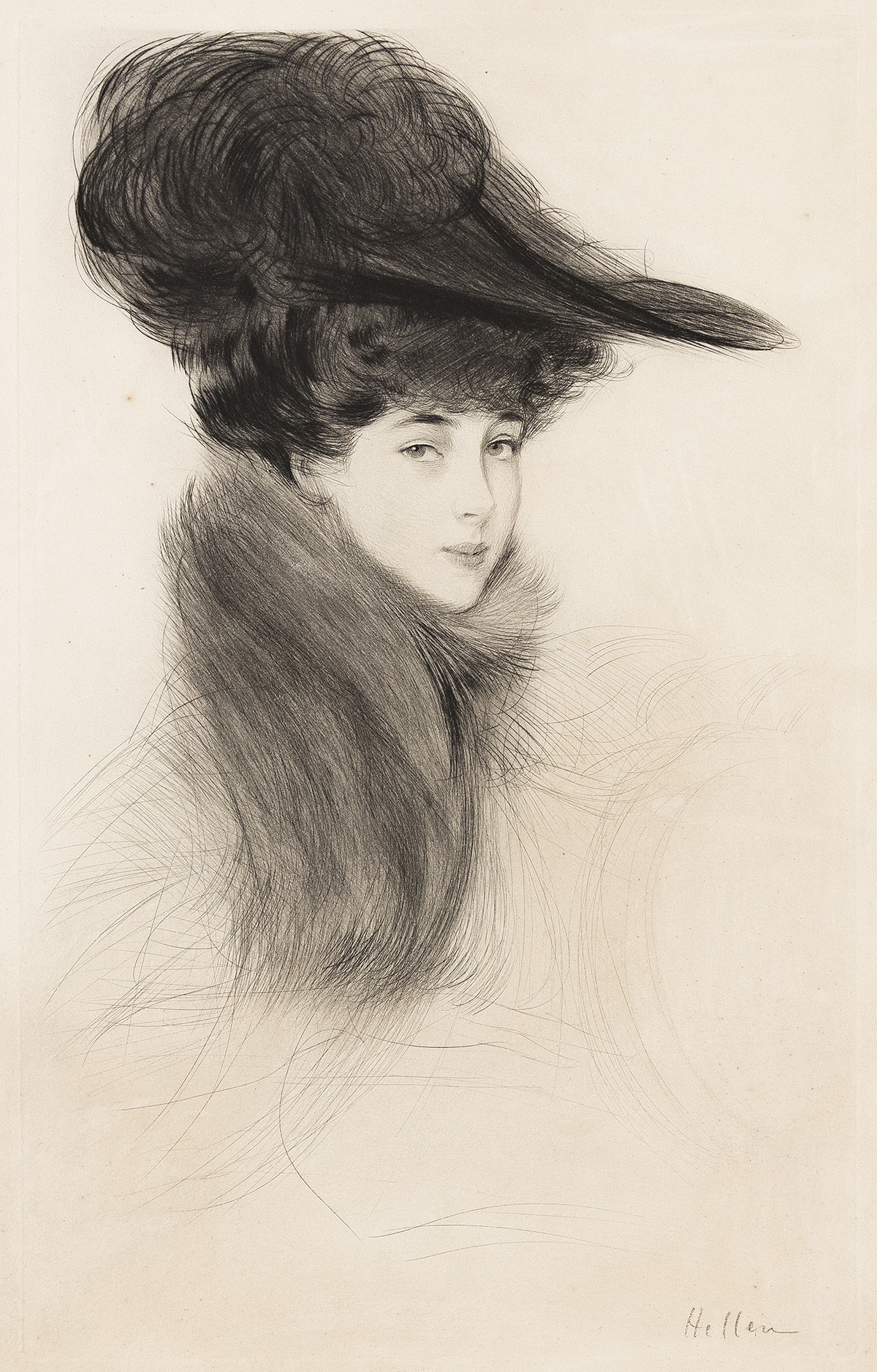 Paul César Helleu | La Duchesse de Marlborough. (Circa 1900) | MutualArt