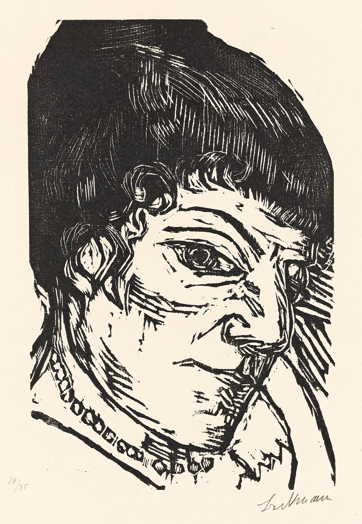 Max Beckmann | Bildnis Fridel Battenberg. (1923) | MutualArt