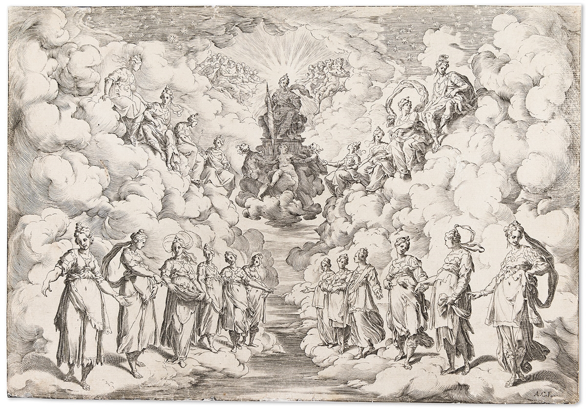 Agostino Carracci | The Harmony of the Spheres (1589 - 1592) | MutualArt