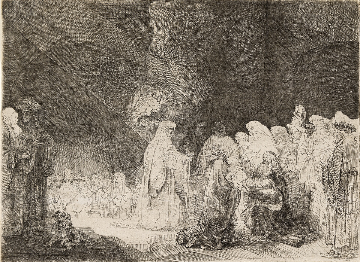 Rembrandt van Rijn | The Presentation in the Temple: Oblong Print ...