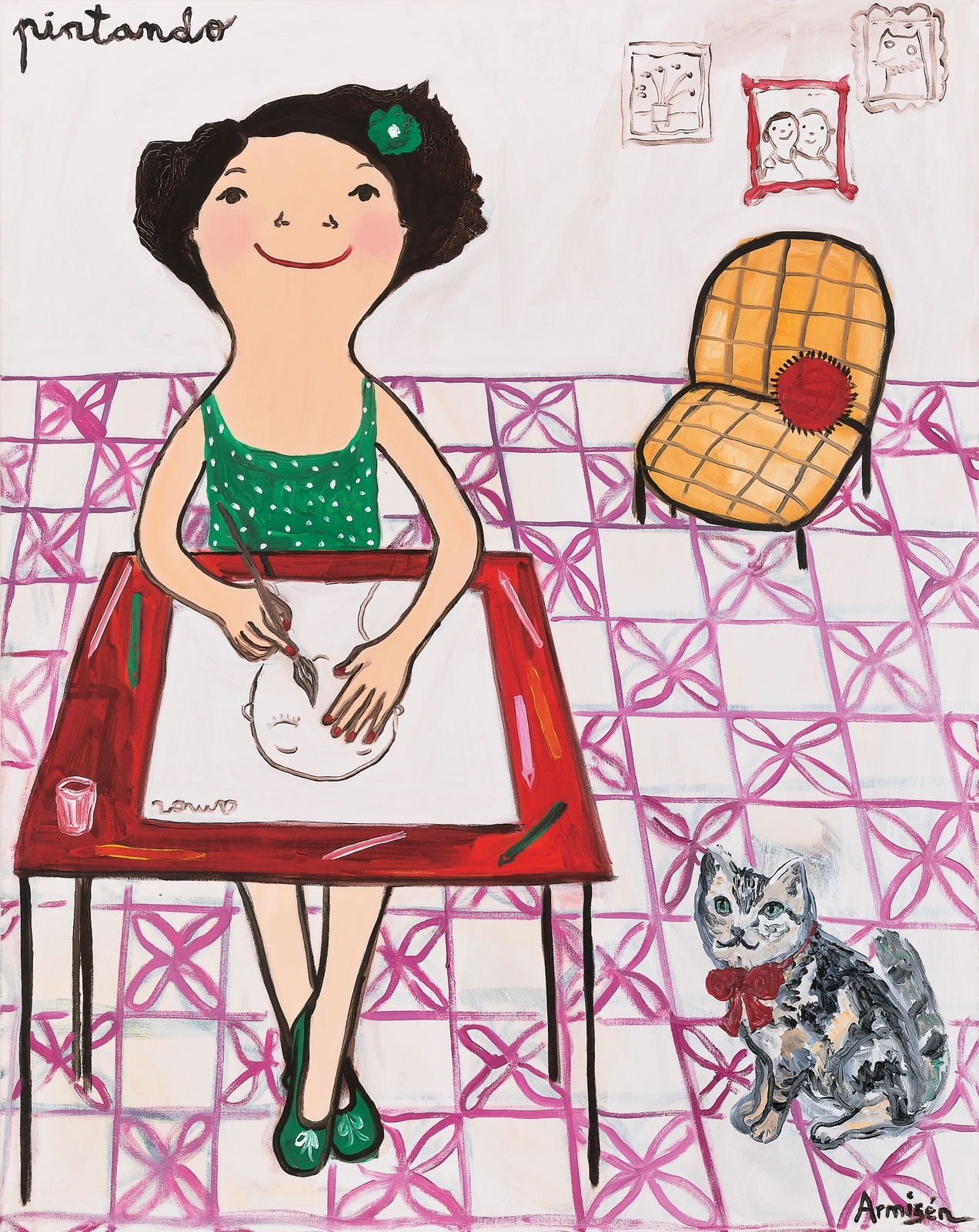 Eva Armisén | Pintando (2012) | MutualArt