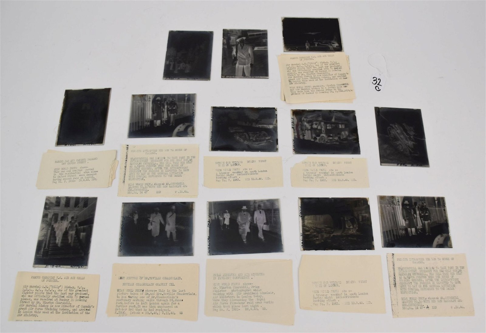 Sir Winston Churchill | English WWII Media Photo Negatives of Winston ...