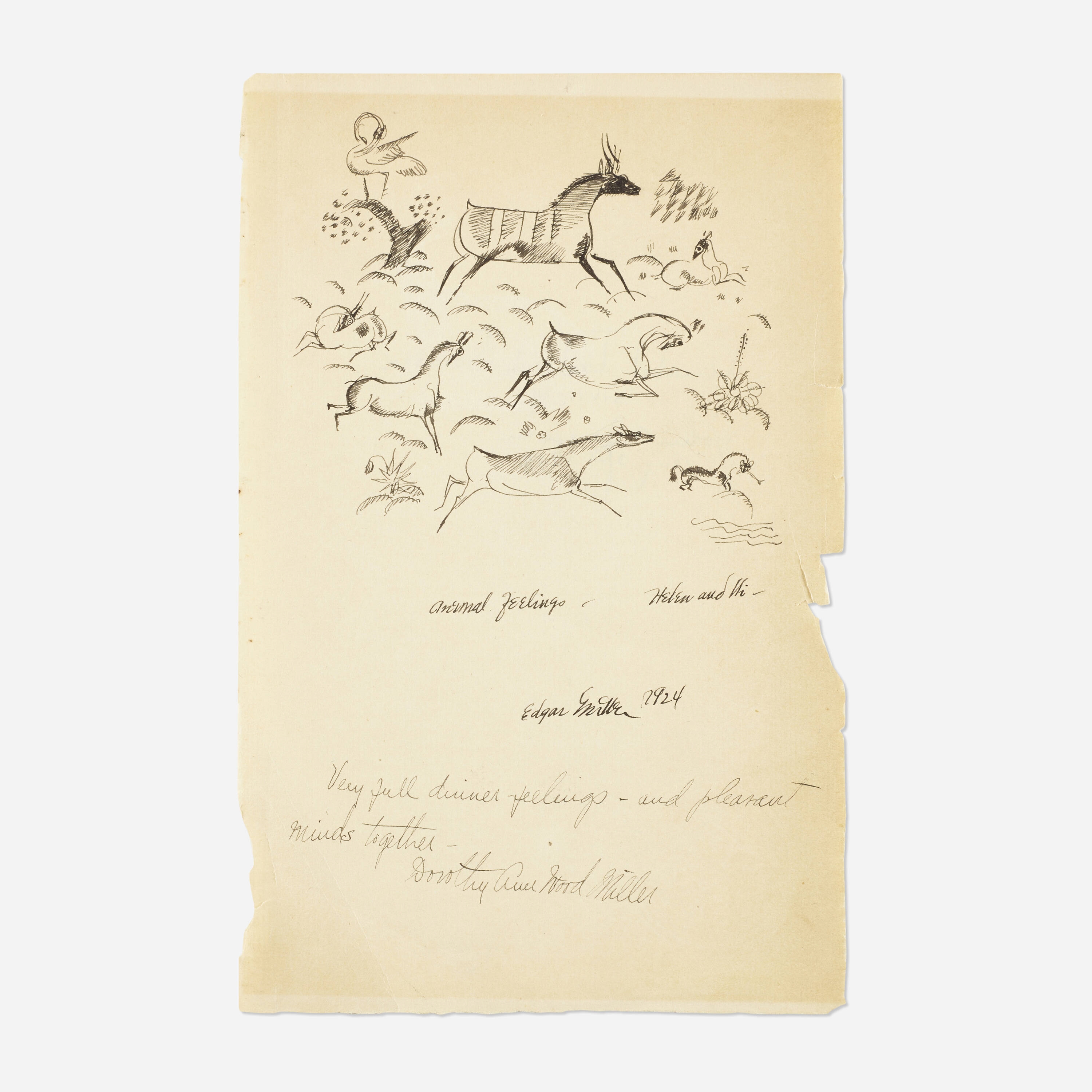 Edgar Miller | Animal Feelings (1924) | MutualArt