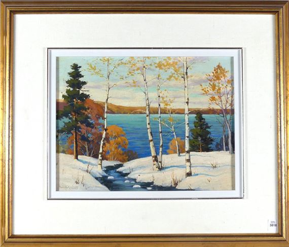William Gardner Blackwood | Untitled: Lake View in Winter (1892 ...
