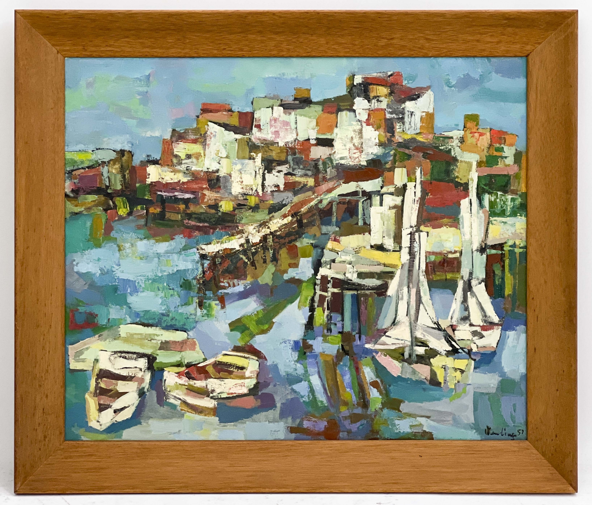 Erwin Wending | Untitled (Harbor) (1957) | MutualArt