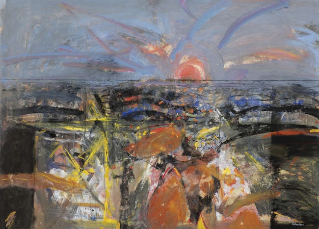 James D. Robertson | Sunset over the hills | MutualArt