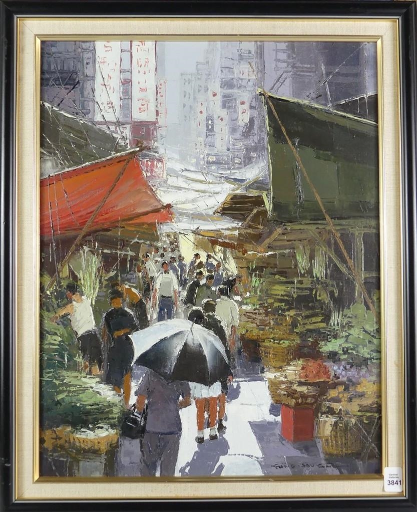 Fung Fung | Untitled: Hong Kong Street Scene | MutualArt