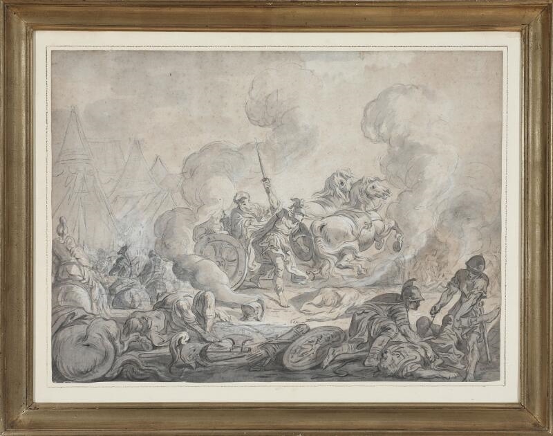 Neapolitan School, 18th Century | A battle scene (18th Century) | MutualArt