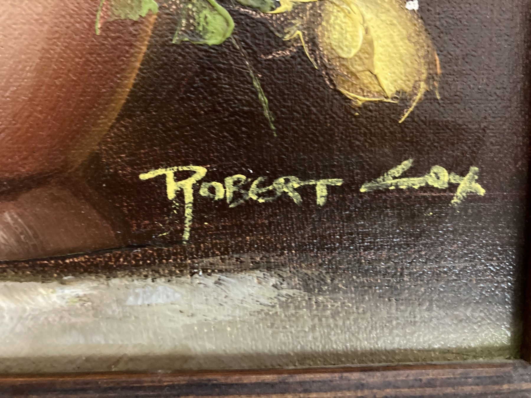 Robert Lox | Robert Lox Floral Still Life Oil Painting | MutualArt