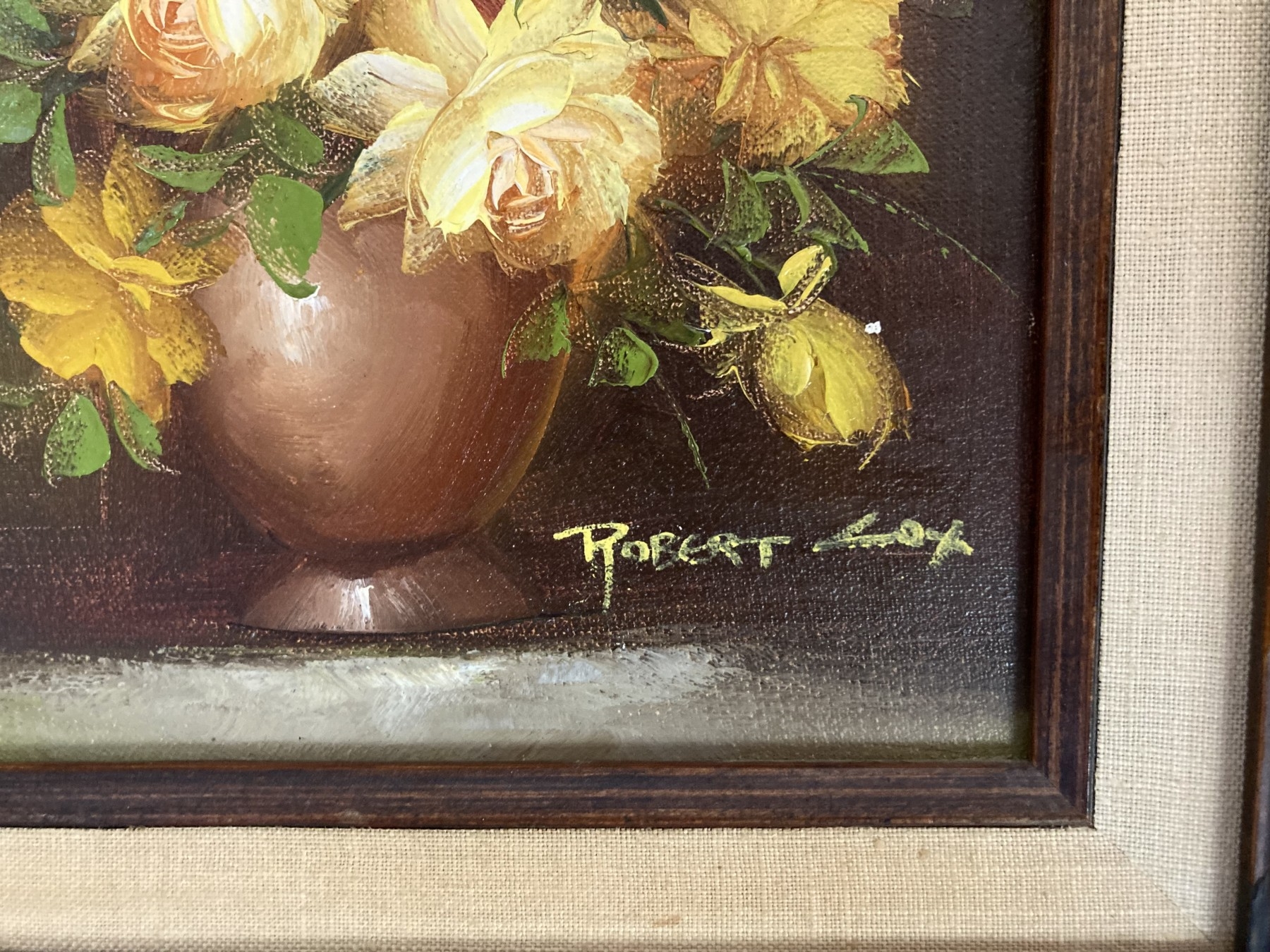 Robert Lox | Robert Lox Floral Still Life Oil Painting | MutualArt