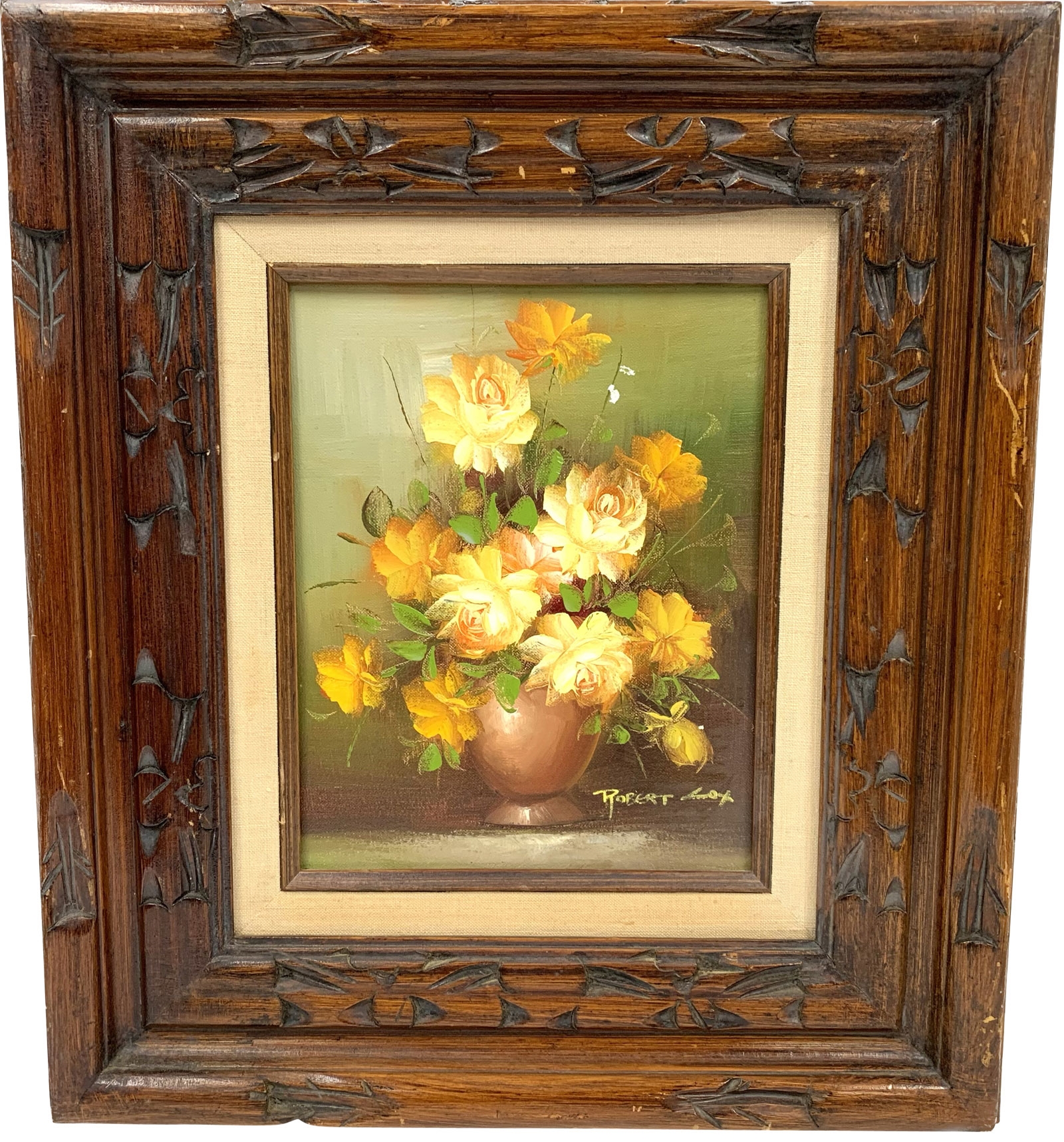 Robert Lox | Robert Lox Floral Still Life Oil Painting | MutualArt